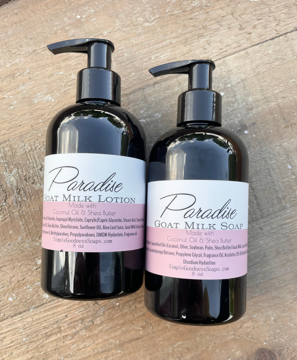 Paradise Goat Milk Body Lotion – Simple Goodness Soaps