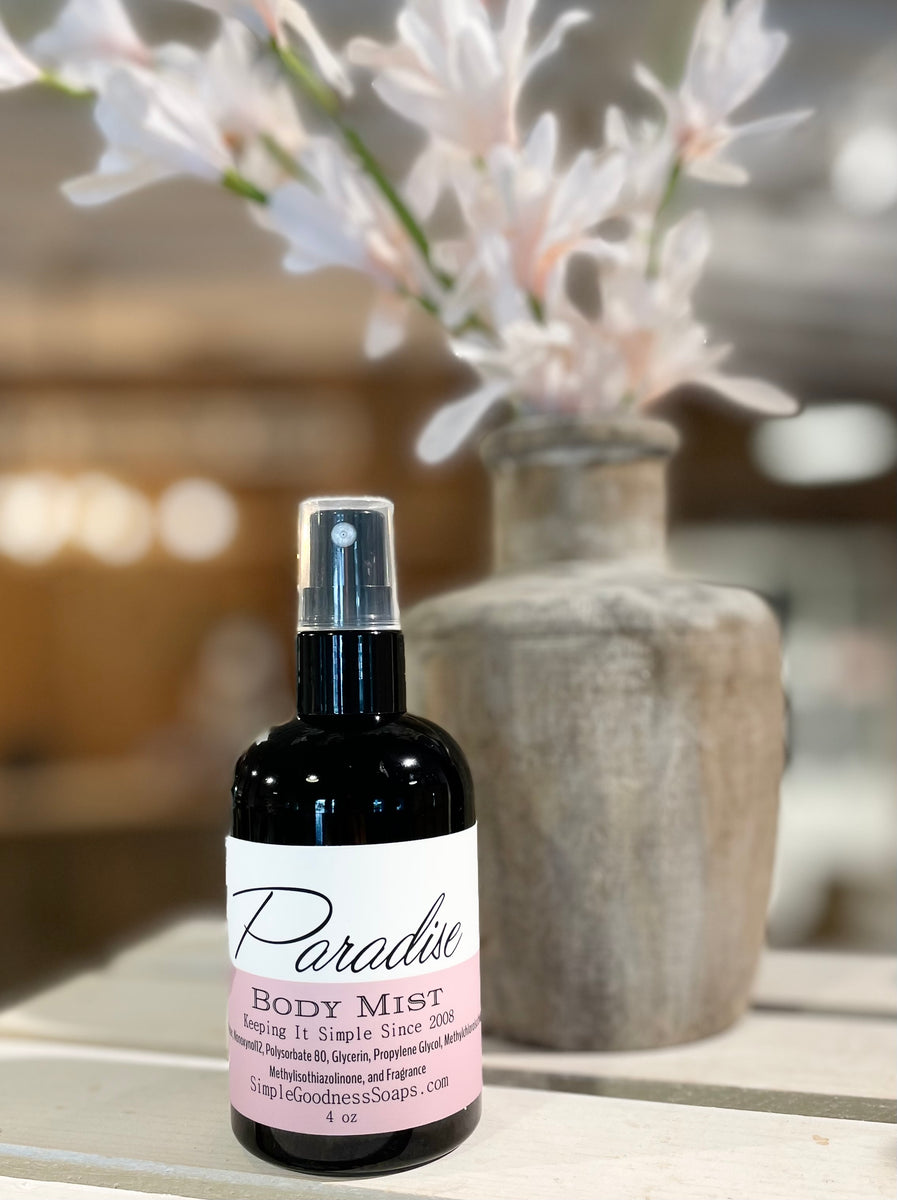 Paradise Body Mist – Simple Goodness Soaps